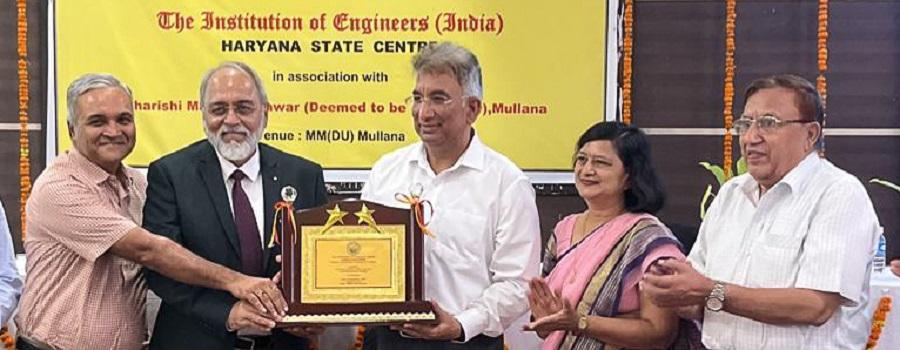 Eminent Engineering Personality Award presented to Prof. (Dr) Baldev ...
