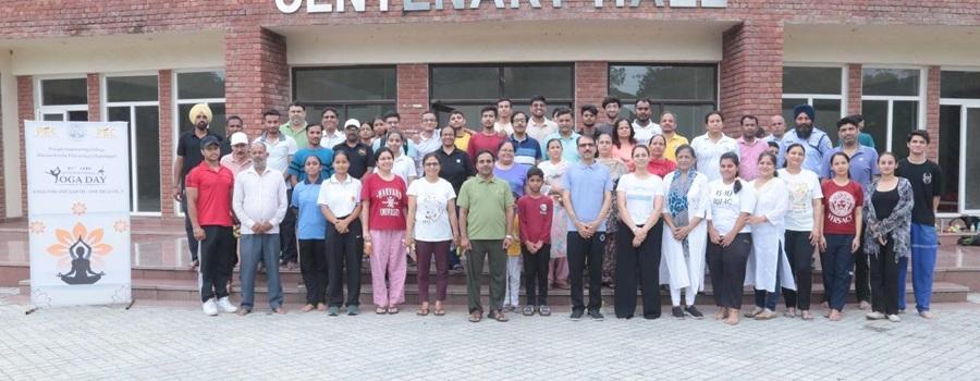 PEC Fraternity marked 11th International Yoga Day 2025 | Punjab ...